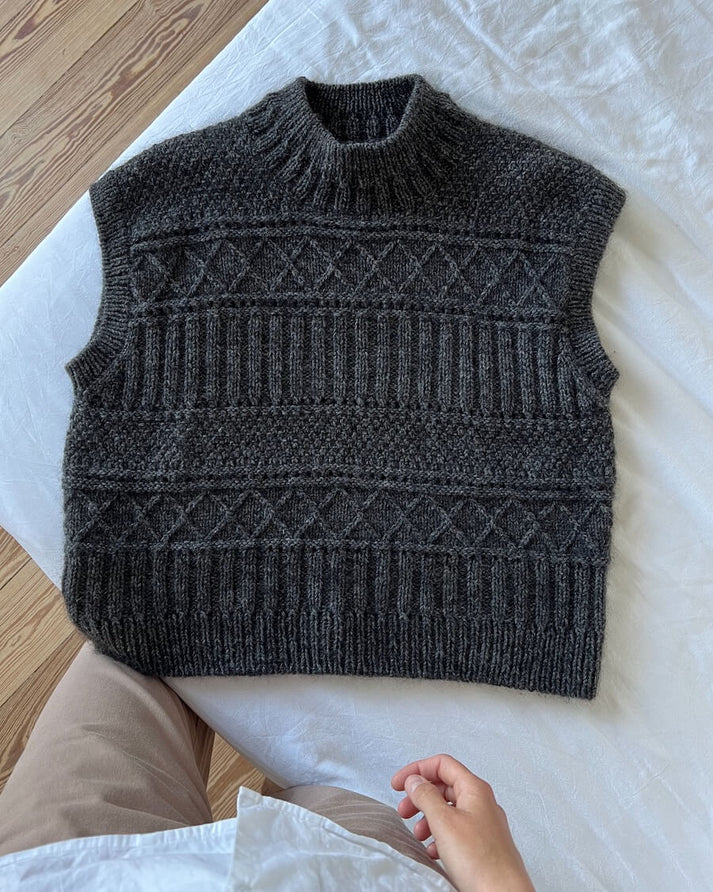 Ingrid Slipover | PetiteKnit Printed Knitting Pattern – No Frills Knitting