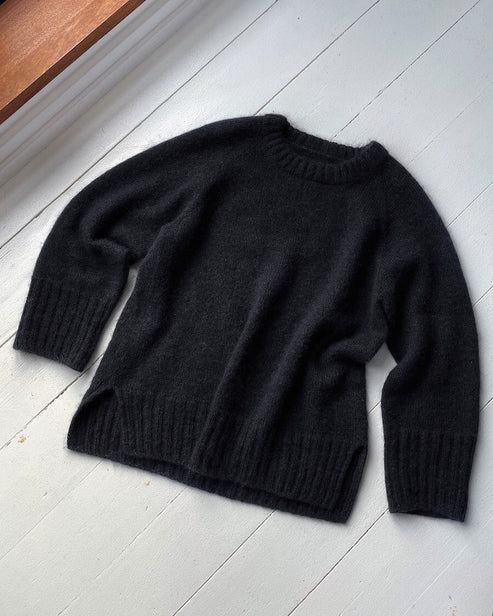October Sweater | PetiteKnit Printed Knitting Pattern – No Frills Knitting