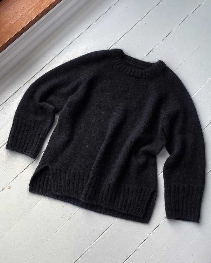 October Sweater | PetiteKnit Printed Knitting Pattern – No Frills Knitting