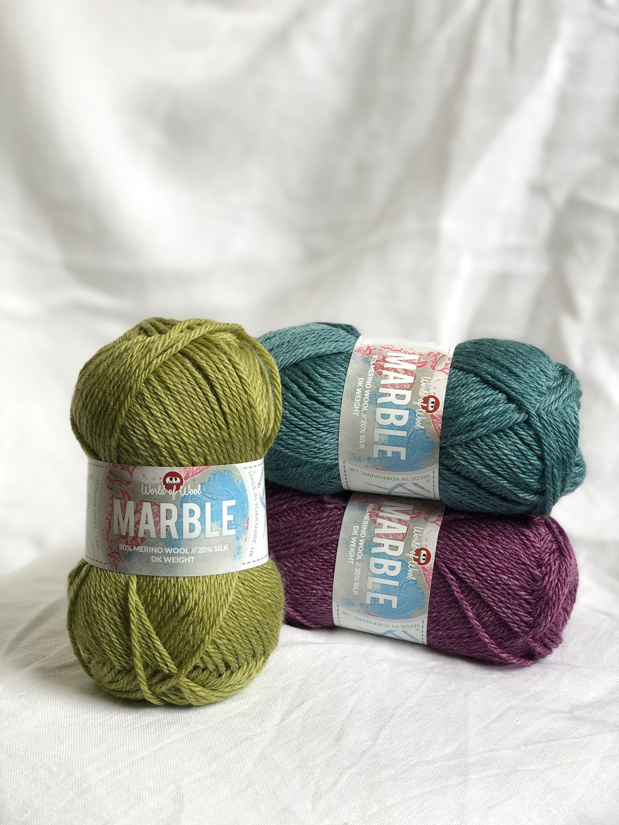 World of Wool Marble - 50g | No Frills Knitting